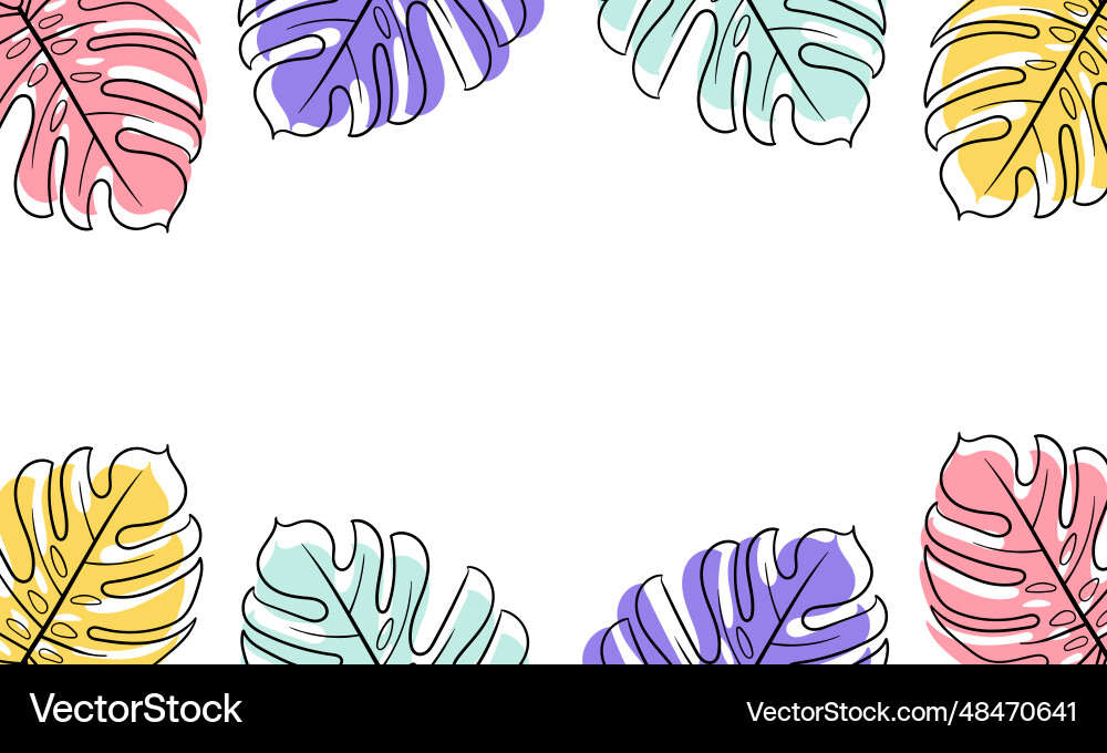 Leaf background with nature theme Royalty Free Vector Image
