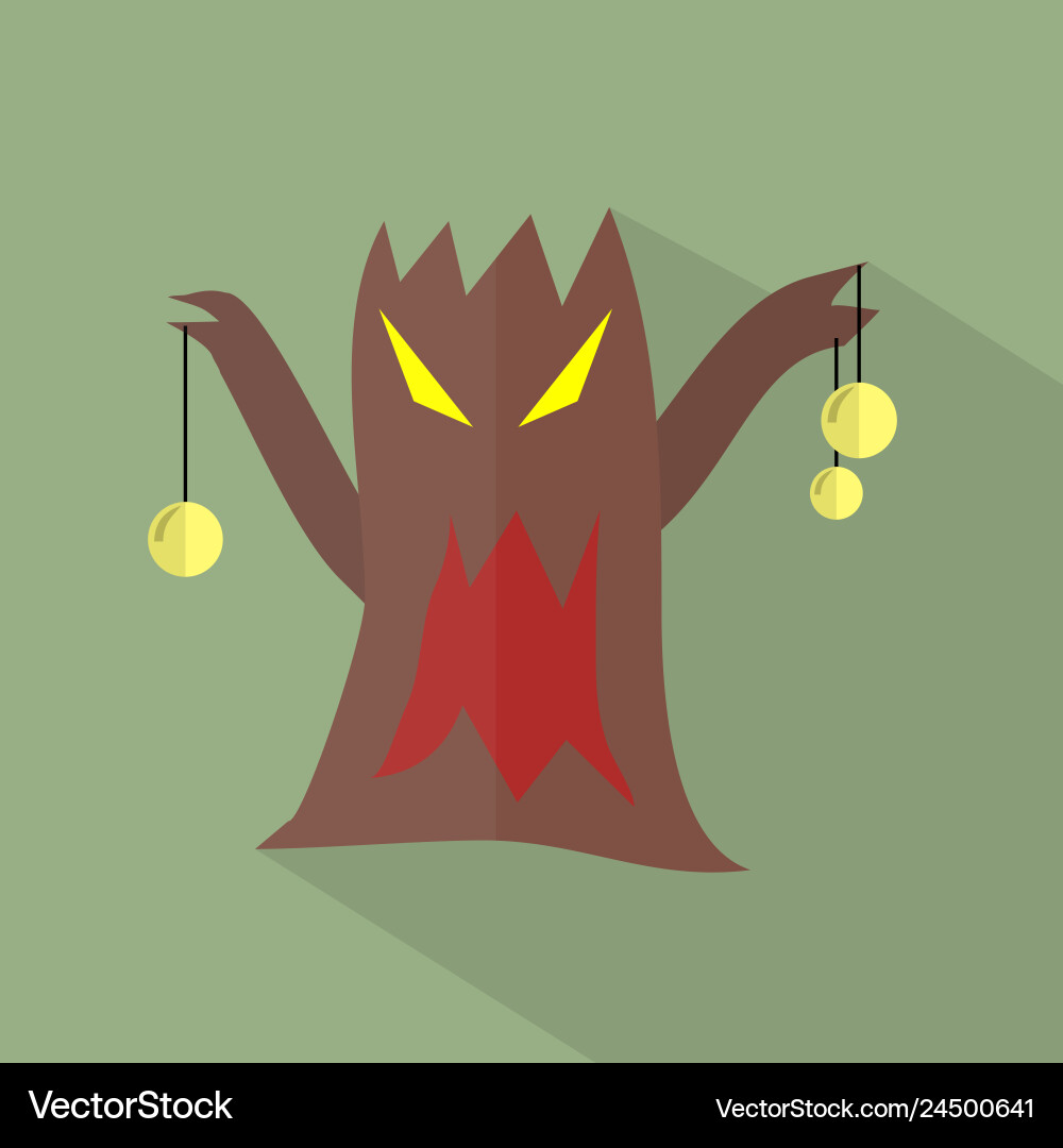 Tree ghost icon set of great flat icons design Vector Image