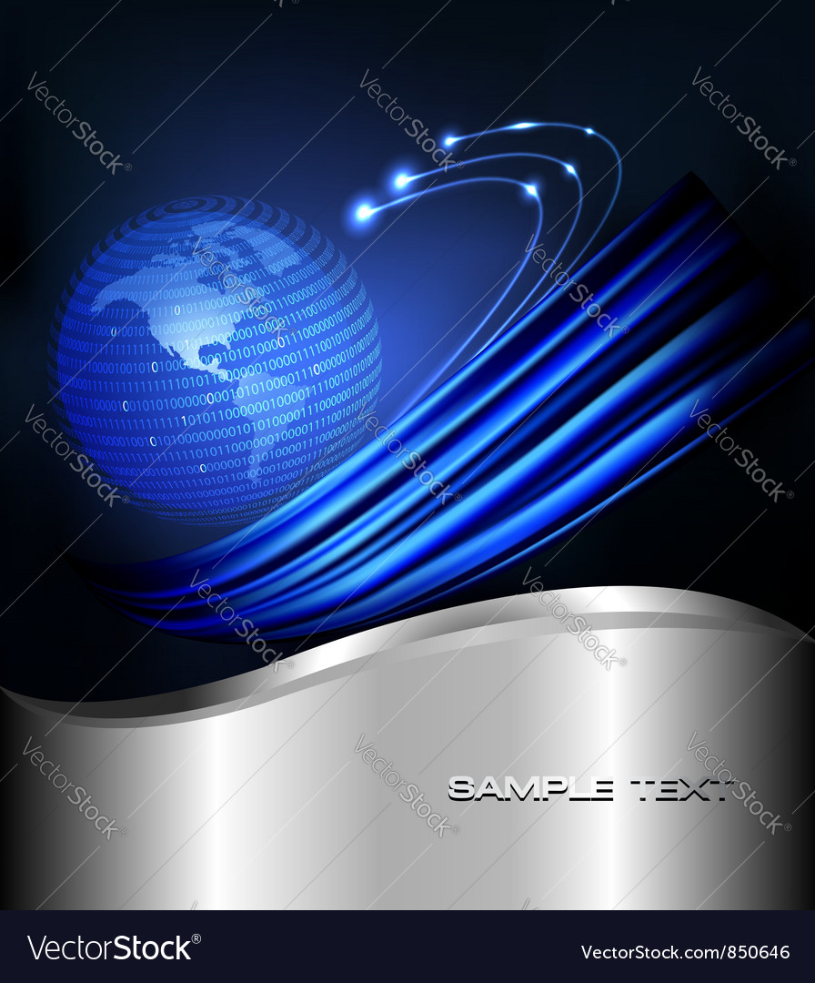 Background with programming globe Royalty Free Vector Image