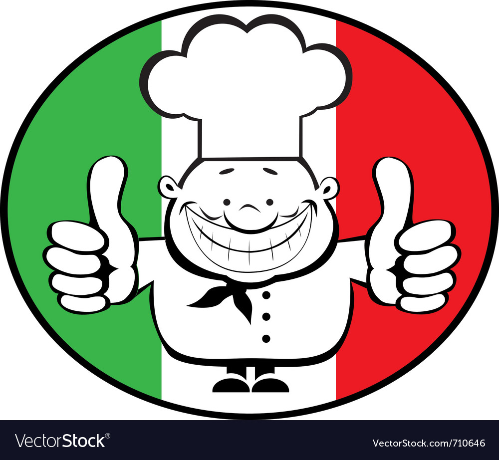Cartoon smiling chef Royalty Free Vector Image