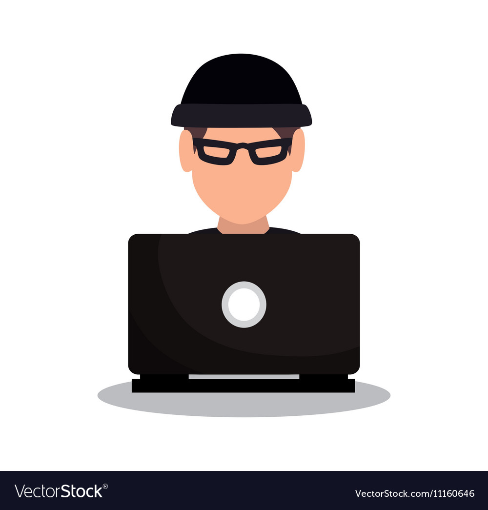 Hacker attack system security intruder Royalty Free Vector Hacker attack system security intruder Royalty Free Vector