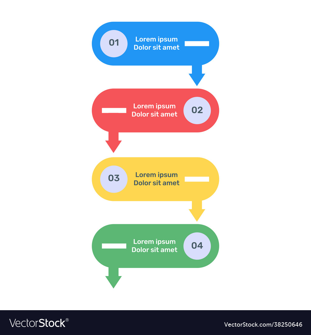 Step options chart Royalty Free Vector Image - VectorStock