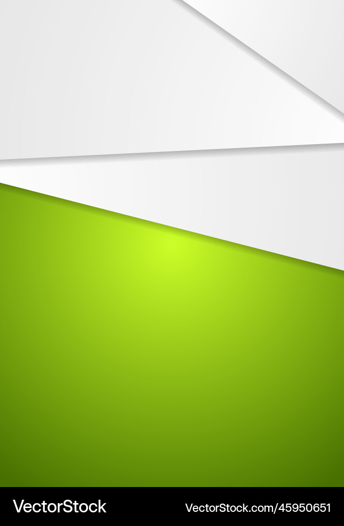 Abstract geometric green art design flyer Vector Image