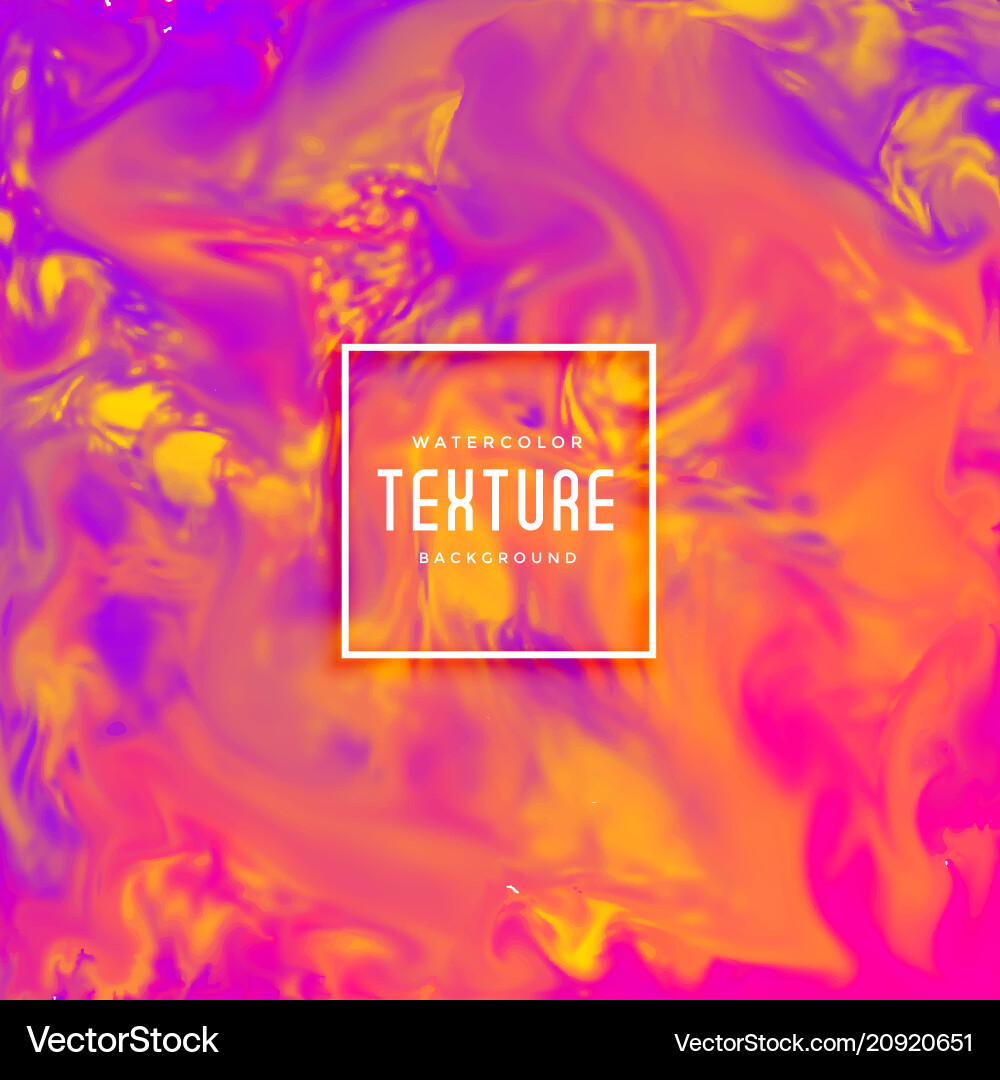 Colorful ink flow watercolor abstract background Vector Image