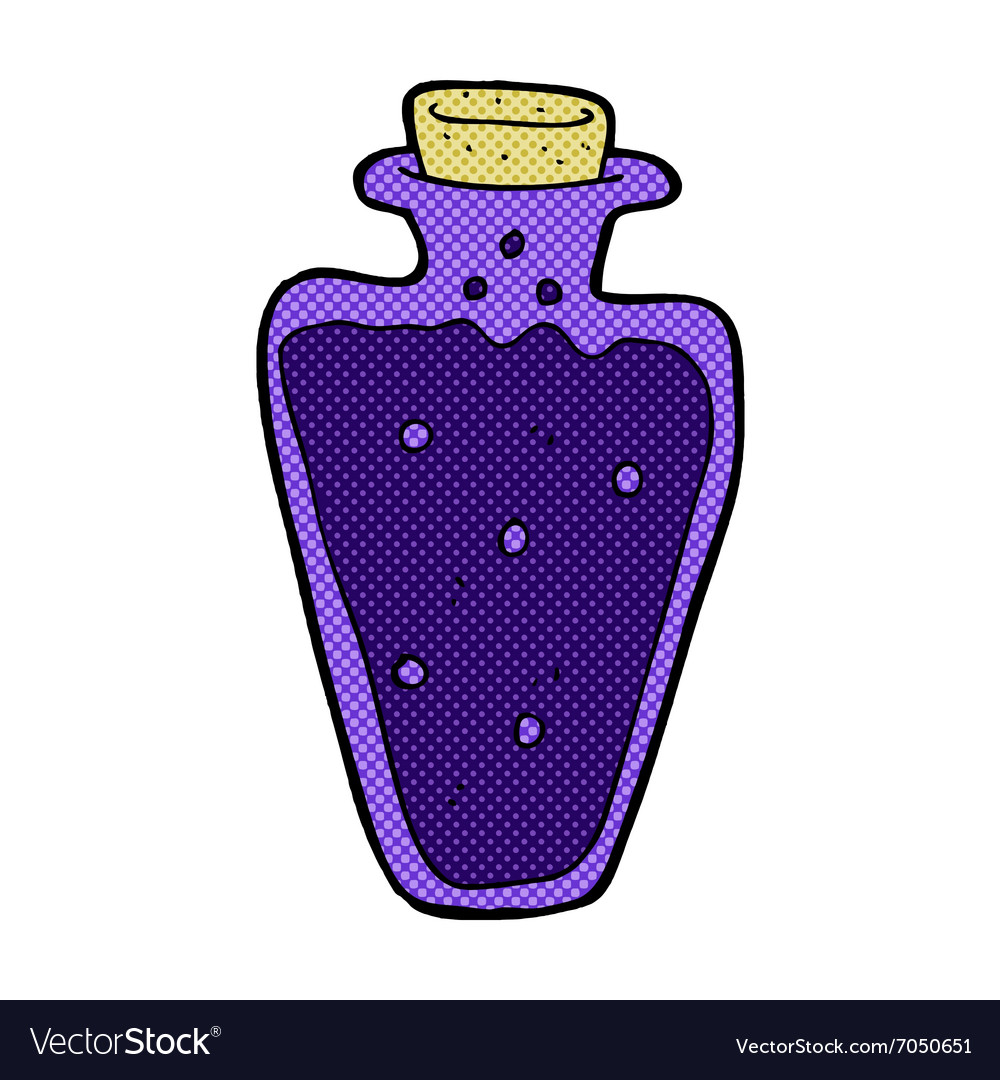 Comic cartoon potion Royalty Free Vector Image