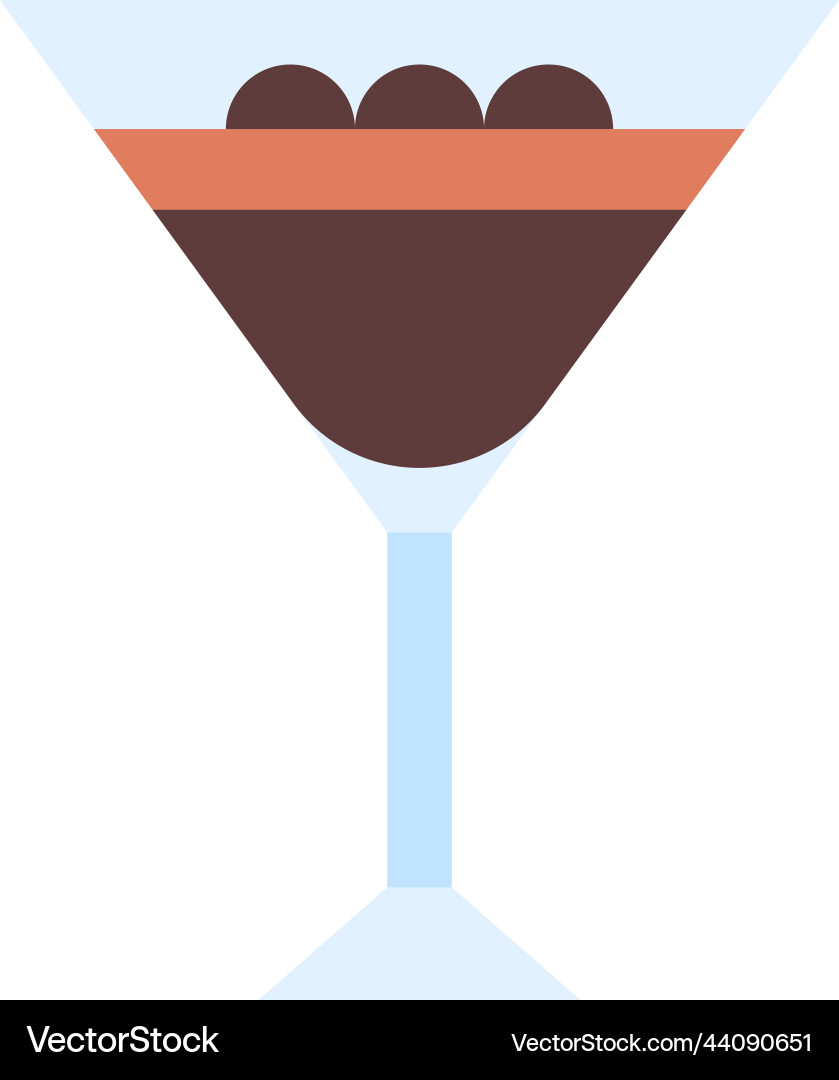 Espresso martini cocktail icon alcoholic mixed Vector Image