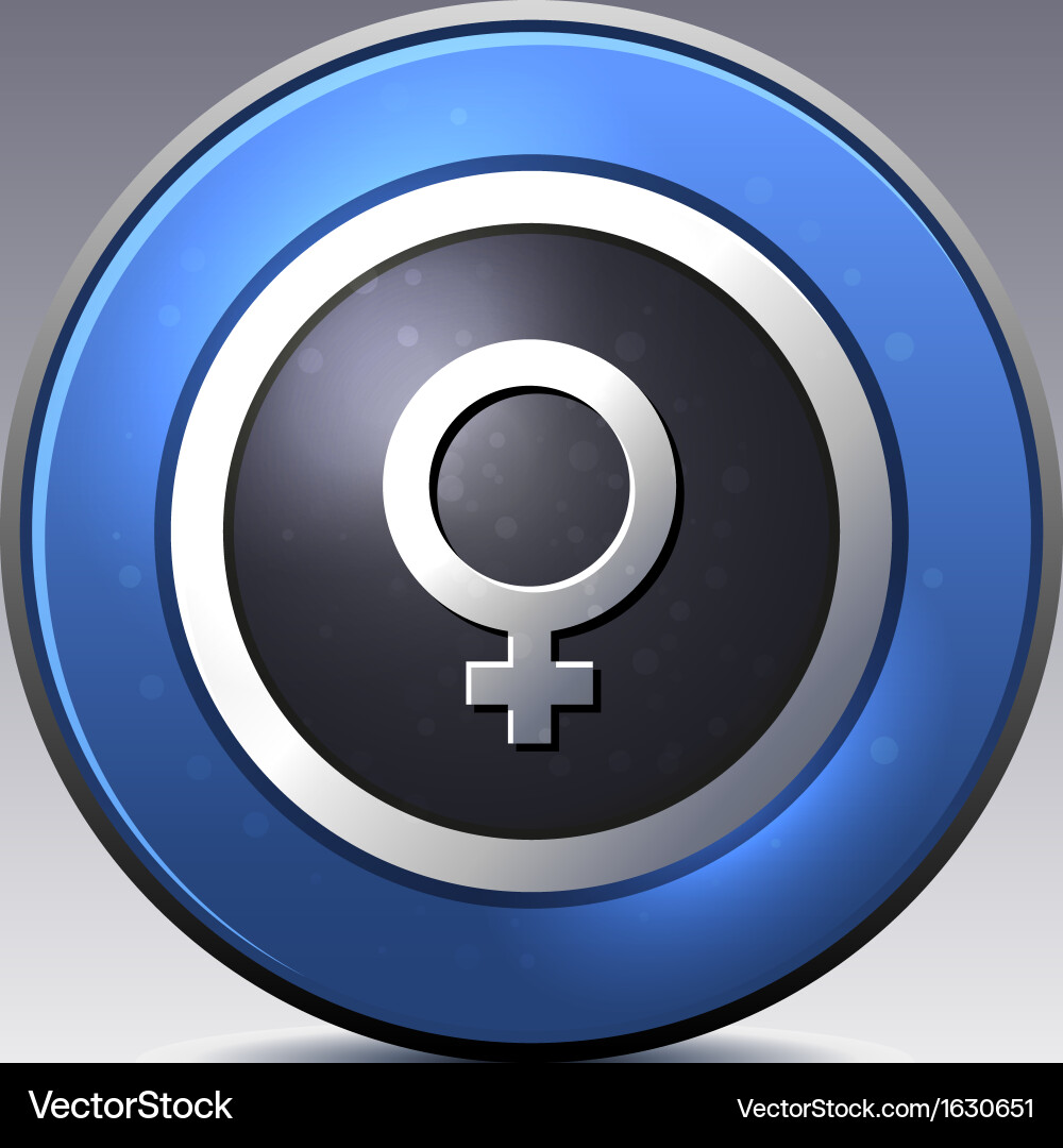 Female gender symbol Royalty Free Vector Image