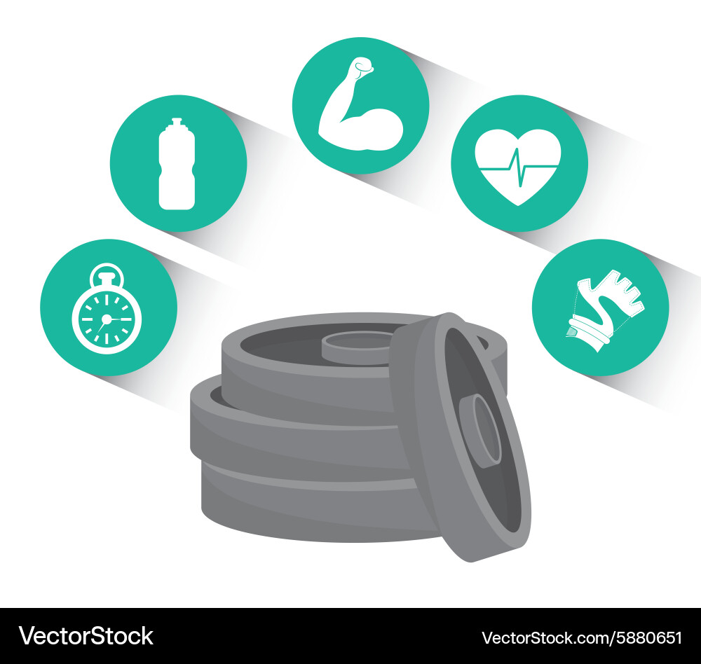 Fitness lifestyle design Royalty Free Vector Image