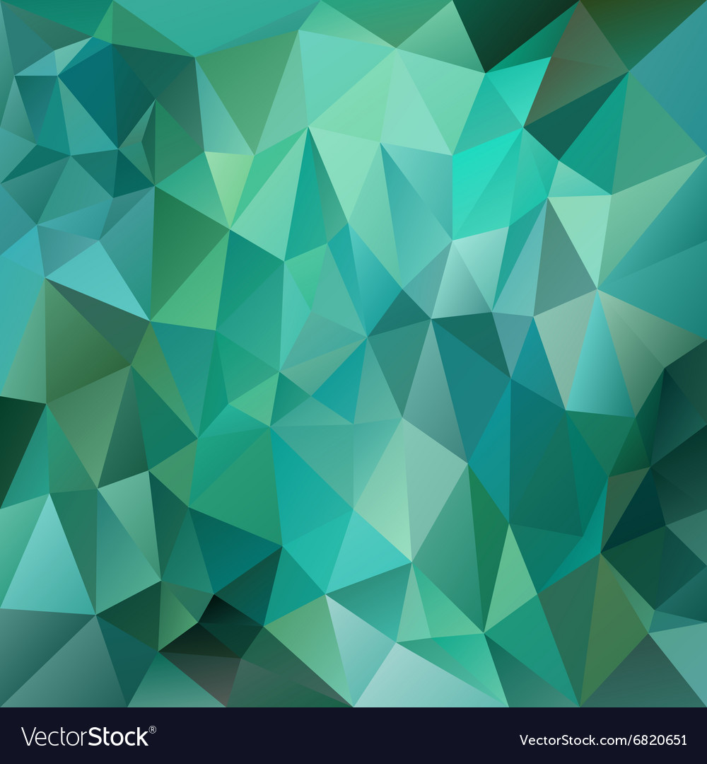 Green emerald polygon triangular pattern Vector Image Green emerald polygon triangular pattern Vector Image