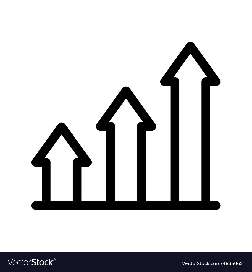 Increase icon Royalty Free Vector Image - VectorStock
