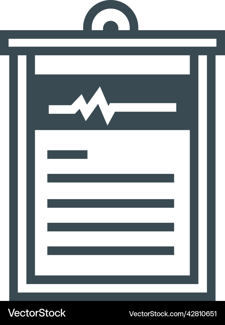 Medical patient report Royalty Free Vector Image