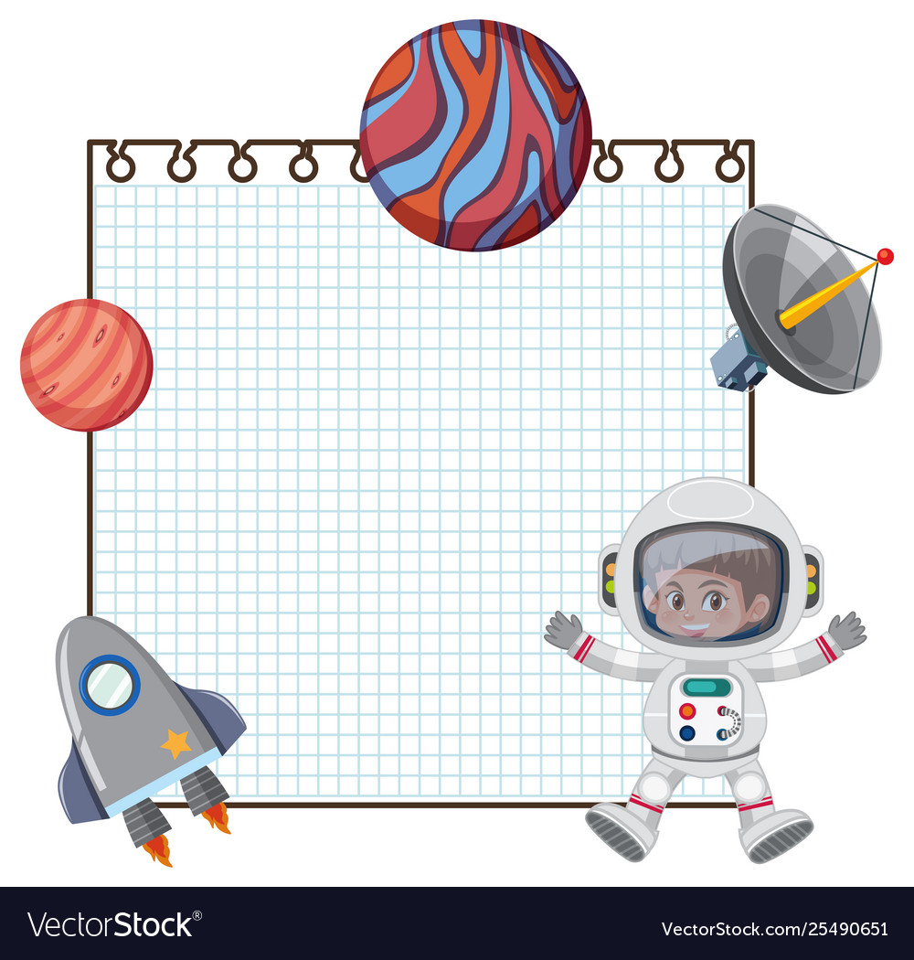 Note template space theme Royalty Free Vector Image