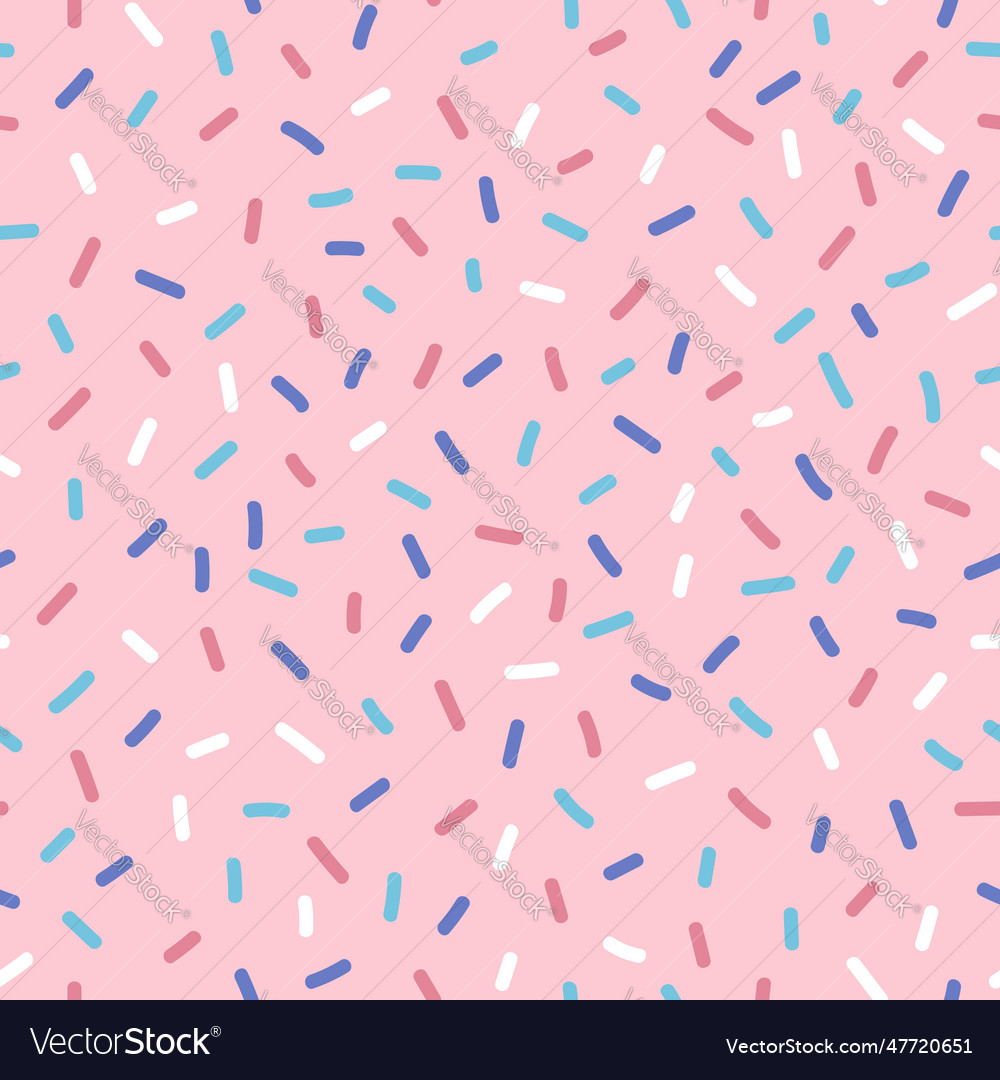 Sprinkle seamless pattern Royalty Free Vector Image