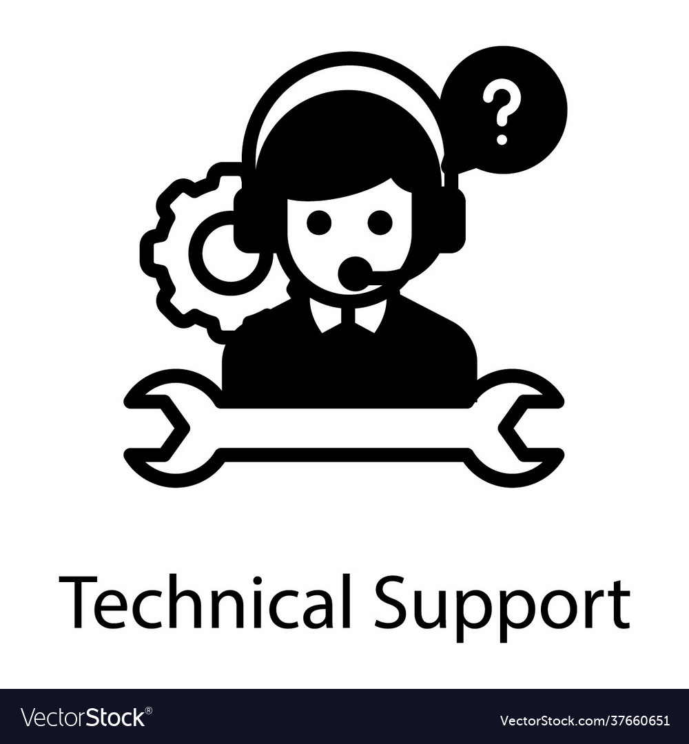 Technical support Royalty Free Vector Image - VectorStock