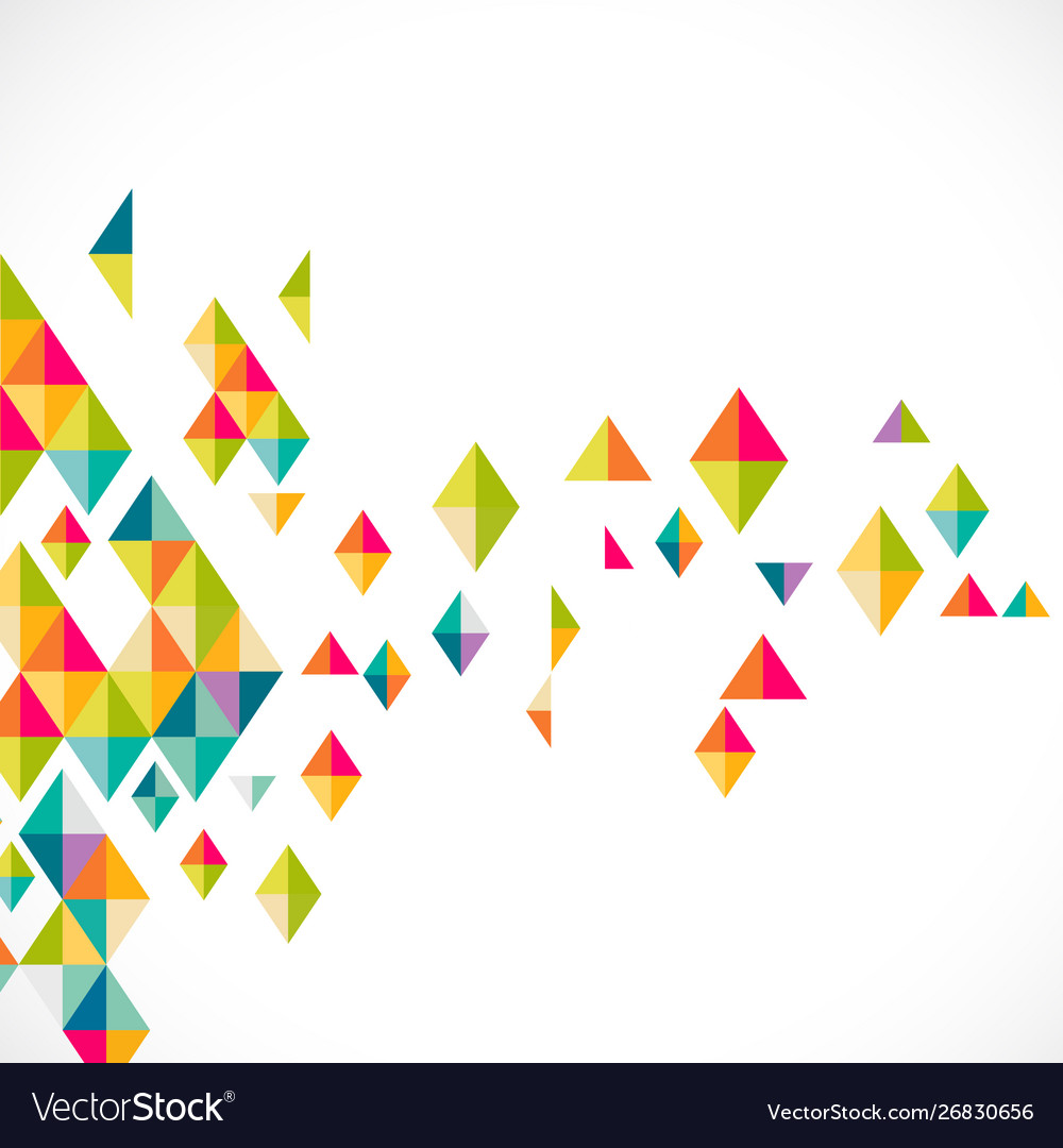 Abstract colorful triangle modern template Vector Image