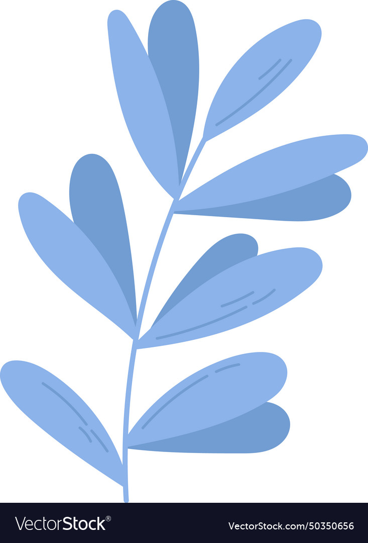 Branch with leaves Royalty Free Vector Image - VectorStock