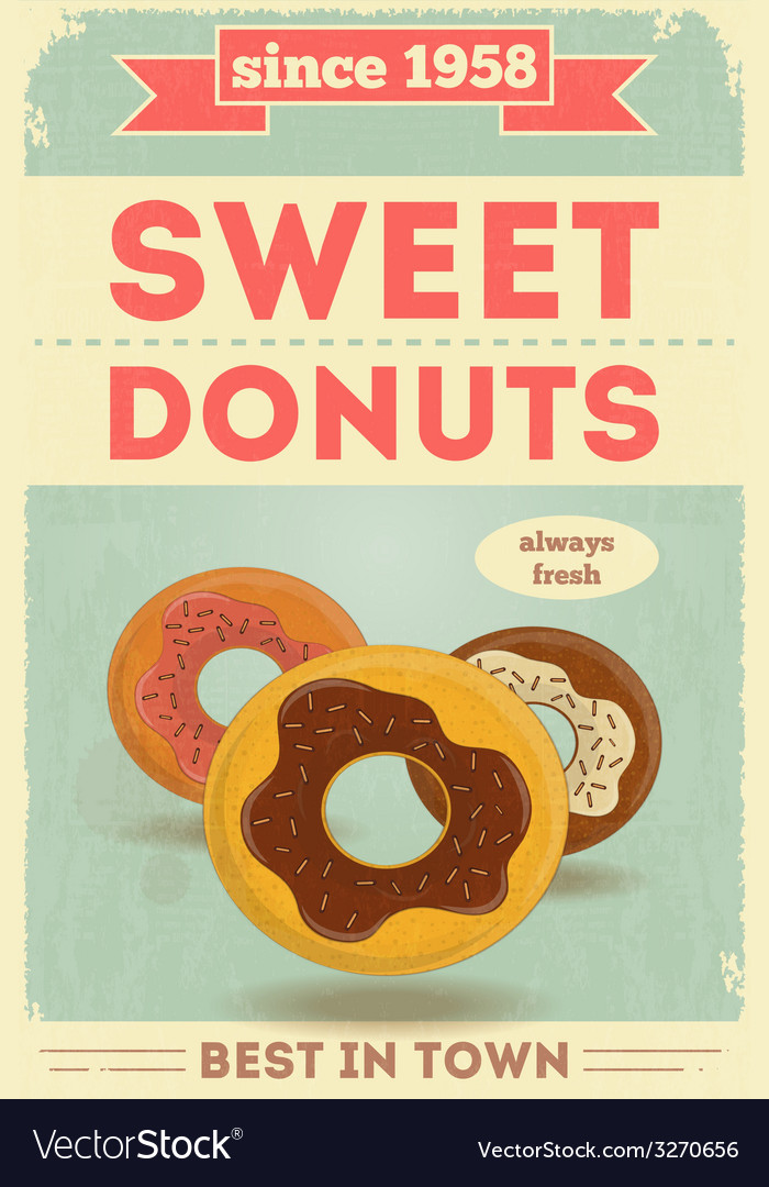 Donuts Royalty Free Vector Image - VectorStock