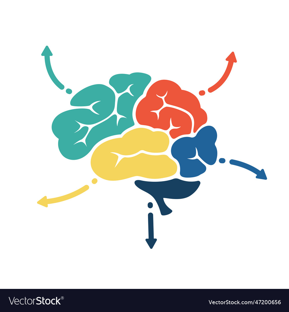Infographics brain design Royalty Free Vector Image