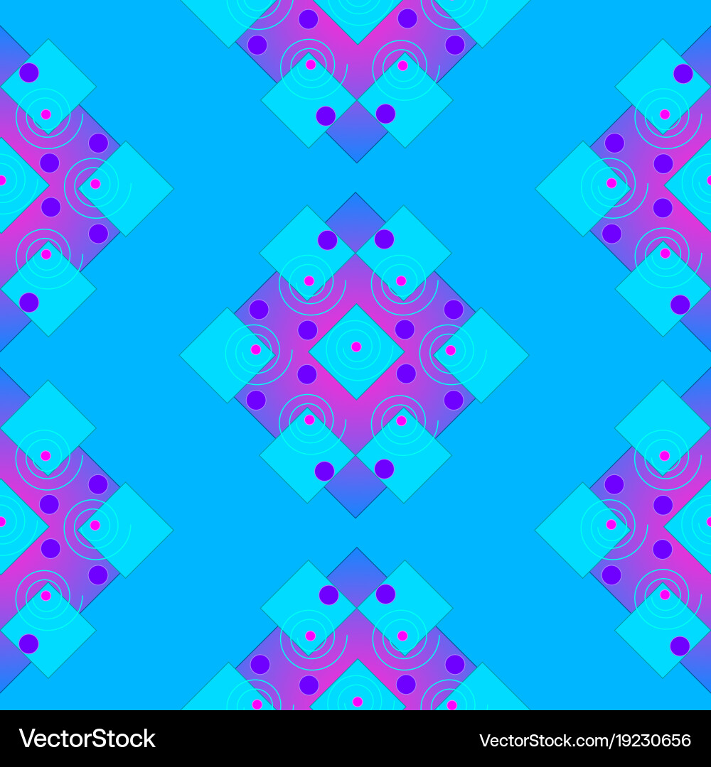 Seamless patterns in the form of geometric shapes Vector Image