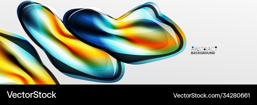 Abstract background flowing liquid style Vector Image