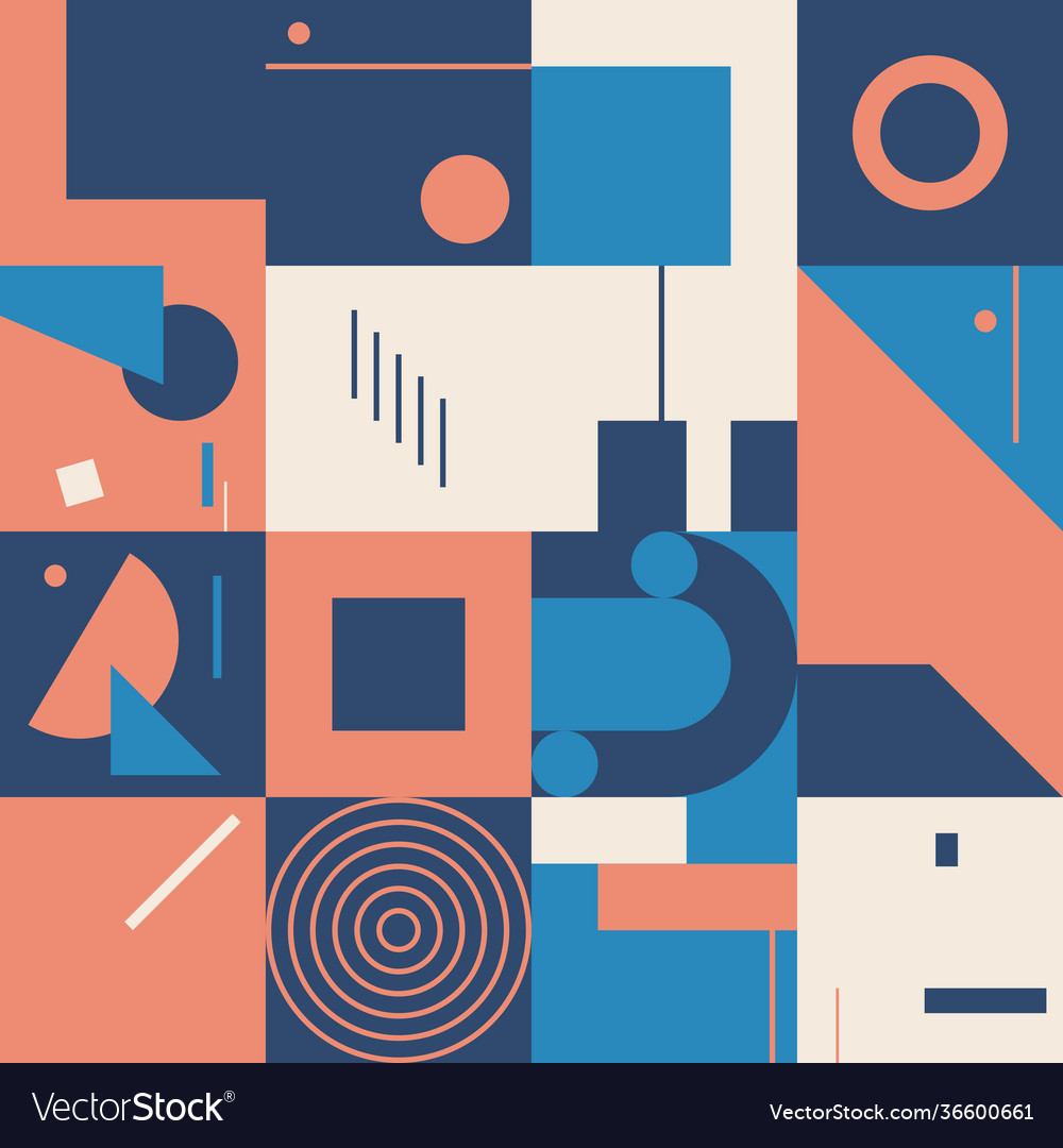 Abstract pattern graphics with simple geometric Vector Image