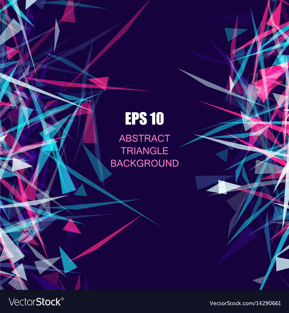 Abstract triangle background Royalty Free Vector Image