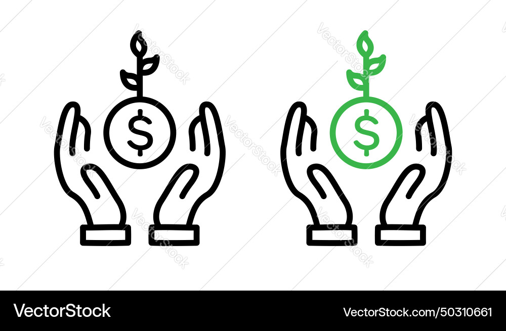 Advantage icon set growth buisnness benefit logo Vector Image