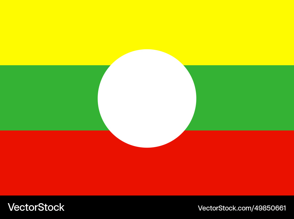 Flag of the shan state Royalty Free Vector Image