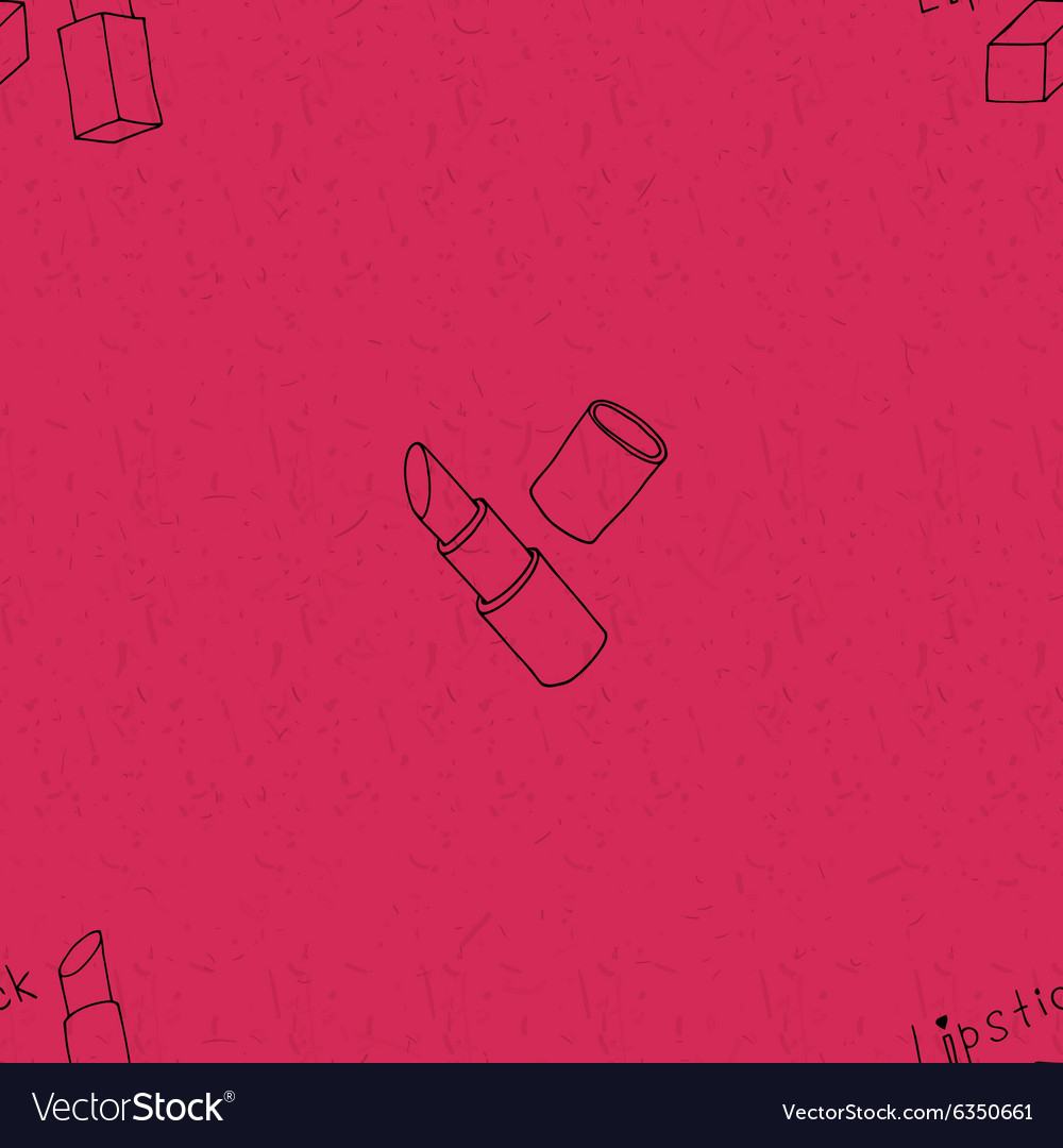 Makeup seamless pattern Royalty Free Vector Image