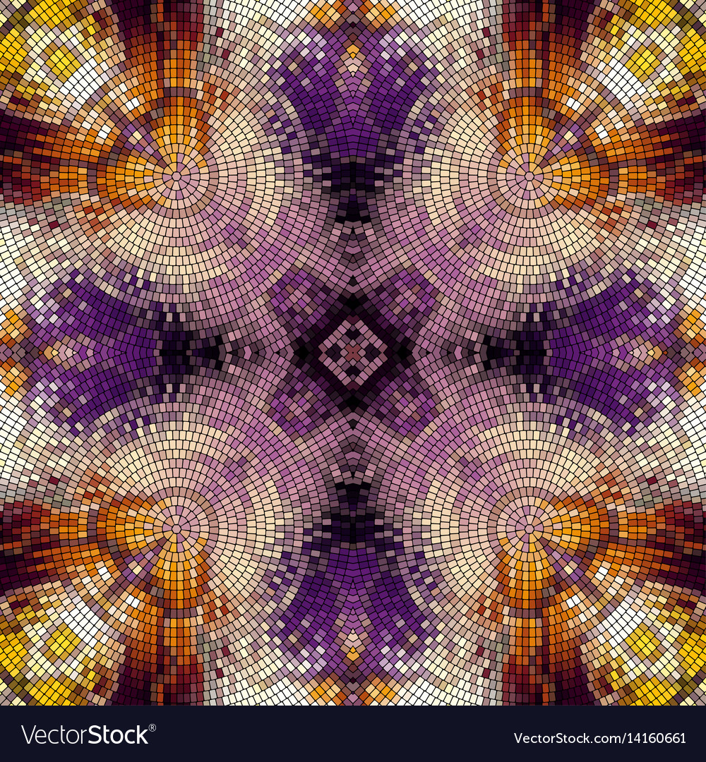 Seamless mosaic pattern Royalty Free Vector Image