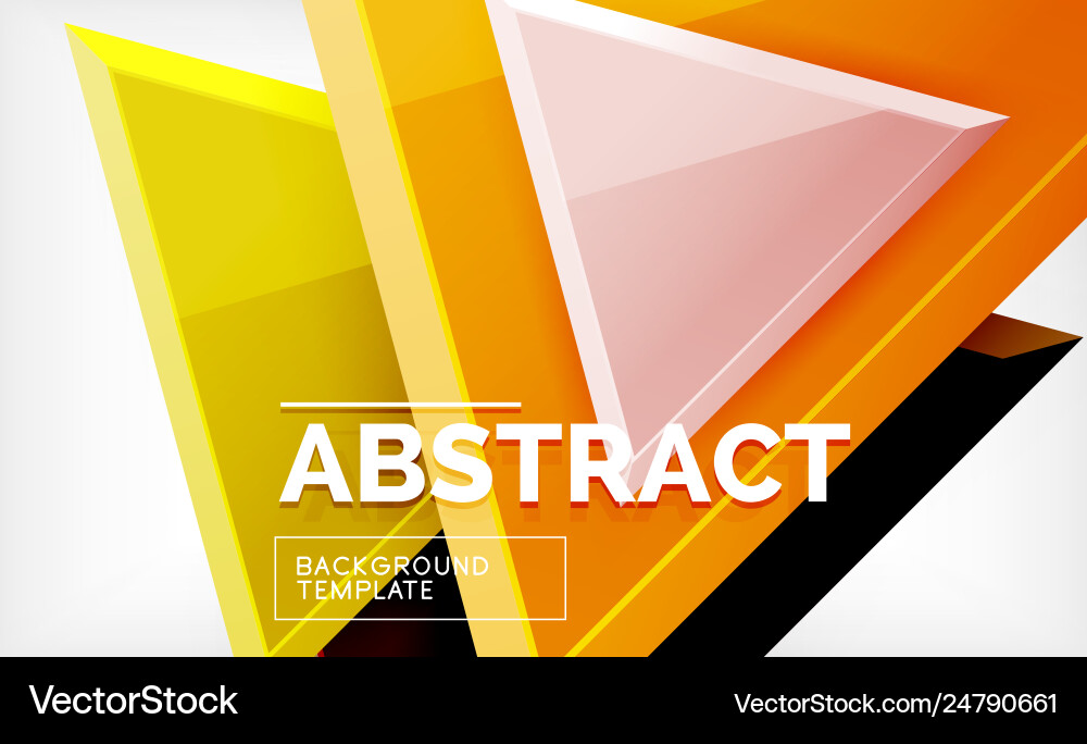 Tech futuristic geometric 3d shapes minimal Vector Image