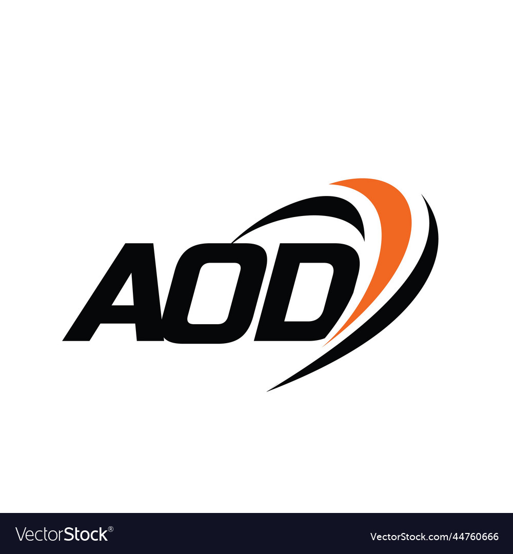 Aod monogram logo Royalty Free Vector Image - VectorStock