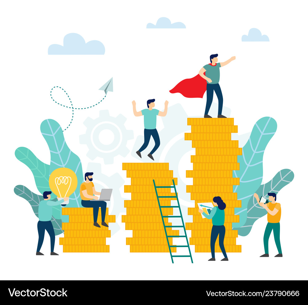 Bank development economics strategy inancial Vector Image