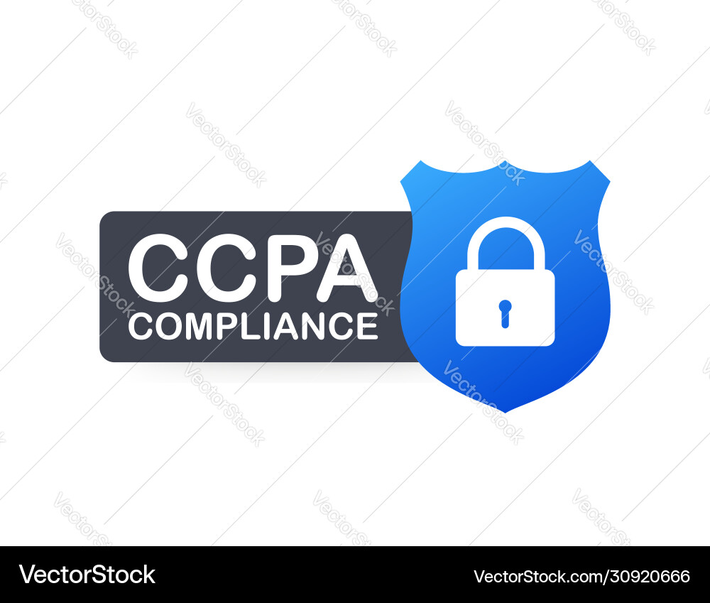 Ccpa great design for any purposes security icon Vector Image