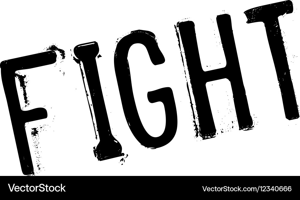 Fight rubber stamp Royalty Free Vector Image - VectorStock