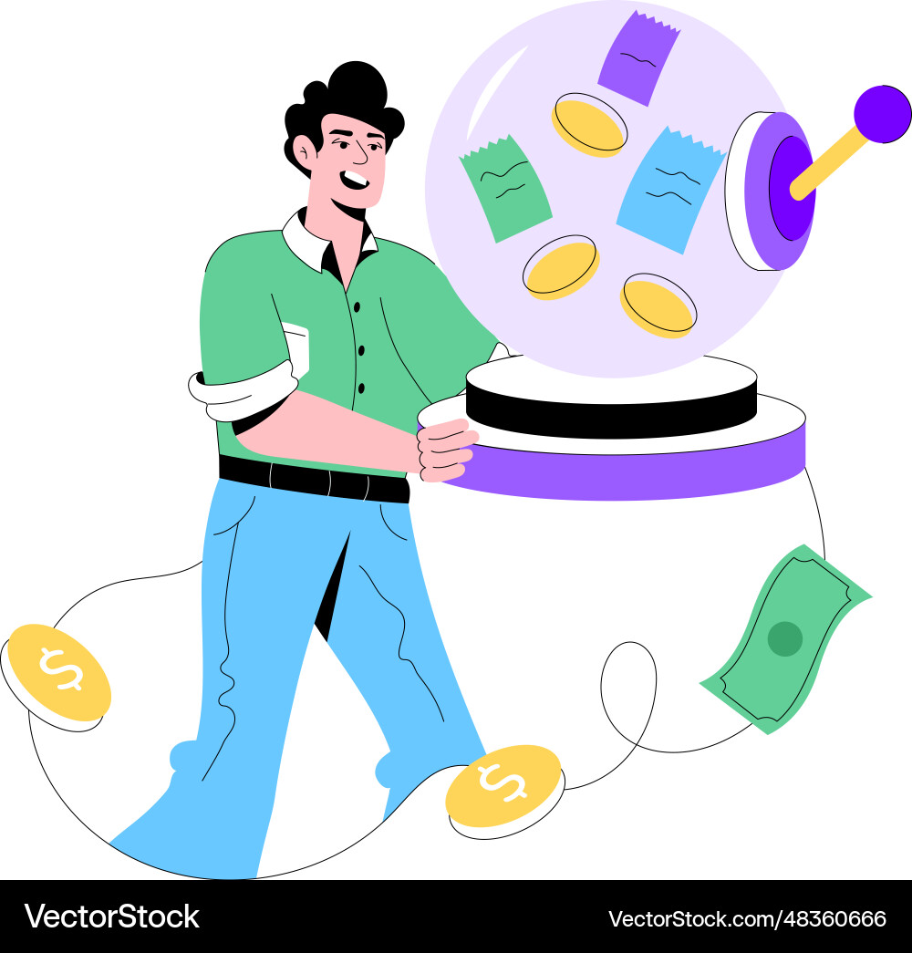 Lucky winner Royalty Free Vector Image - VectorStock