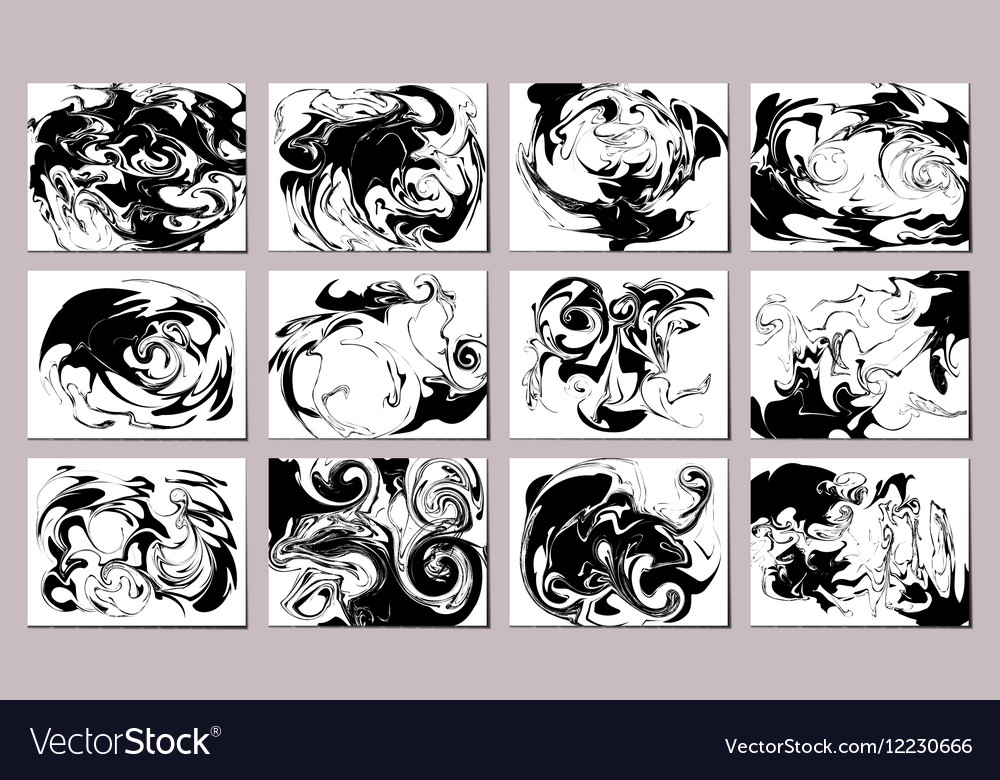 Marble patterns set Royalty Free Vector Image - VectorStock