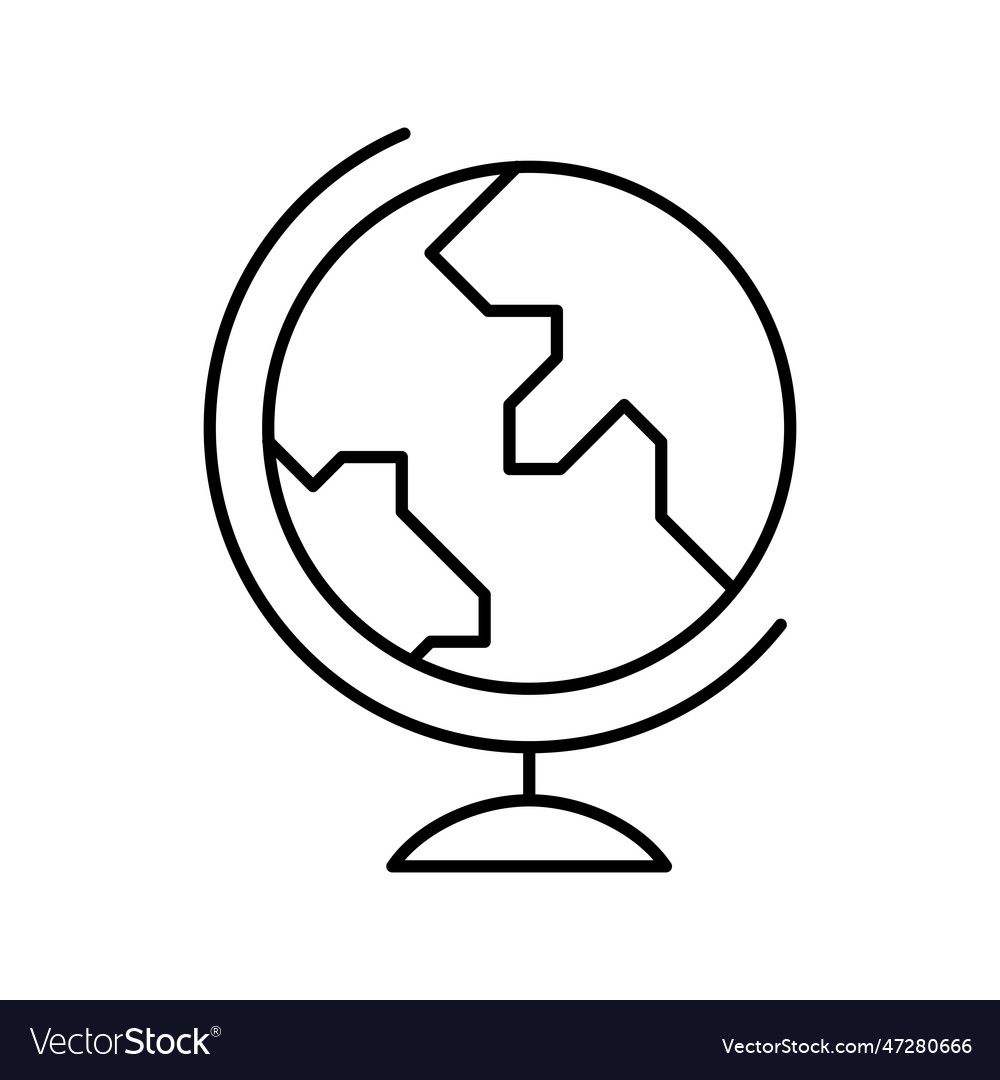 Mini globe icon Royalty Free Vector Image - VectorStock