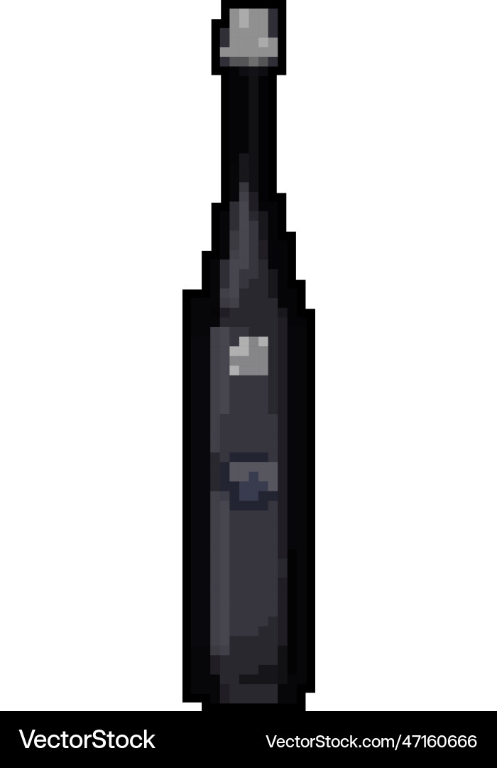 Oral tooth brush game pixel art Royalty Free Vector Image