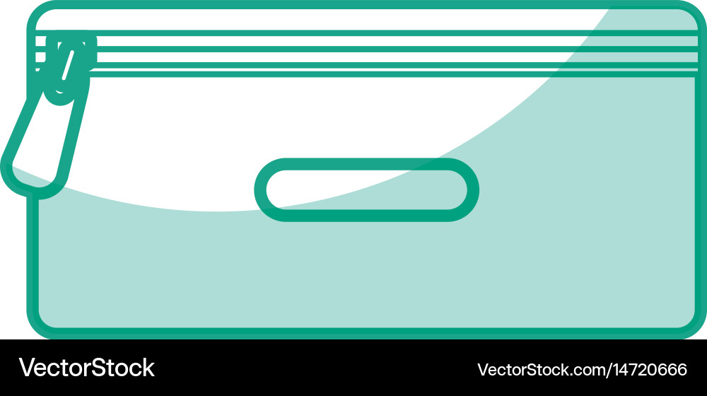 Pencil holder bag isolated icon Royalty Free Vector Image