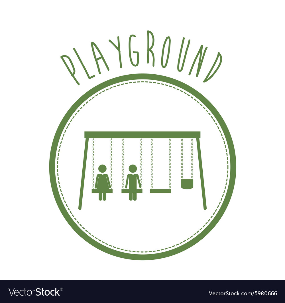 Playground design Royalty Free Vector Image - VectorStock