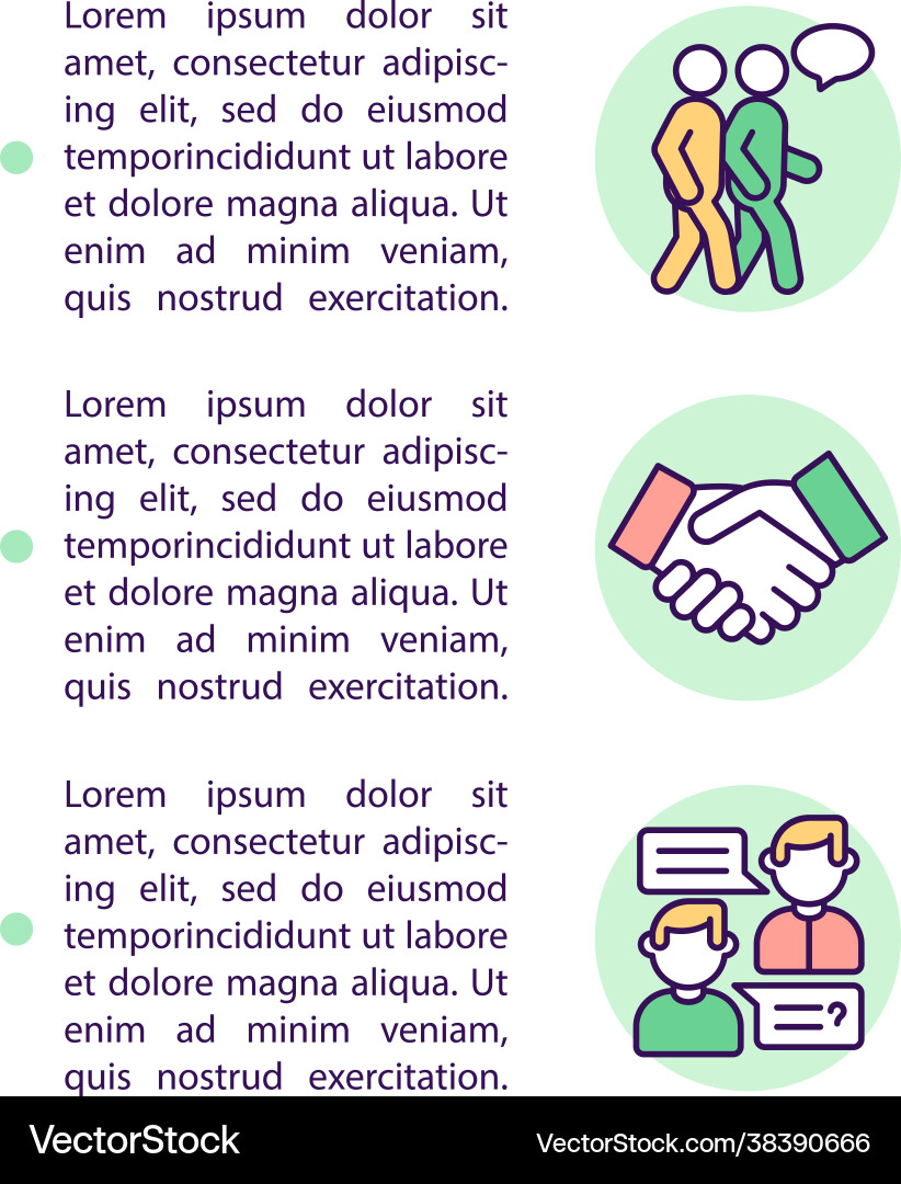 Teaching kids to interact concept line icons Vector Image
