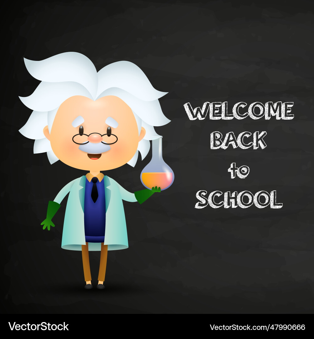 Welcome back to school poster design senior Vector Image