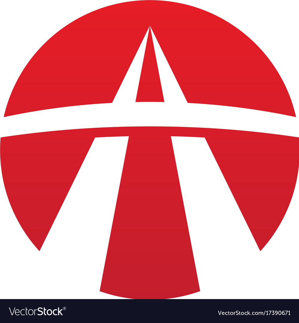 A letter icon logo template Royalty Free Vector Image