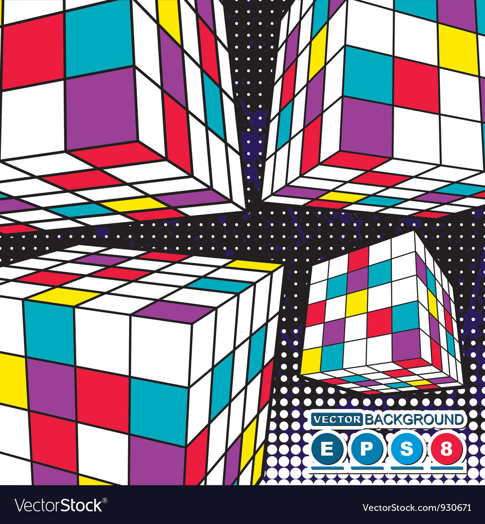 Abstract boxes Royalty Free Vector Image - VectorStock