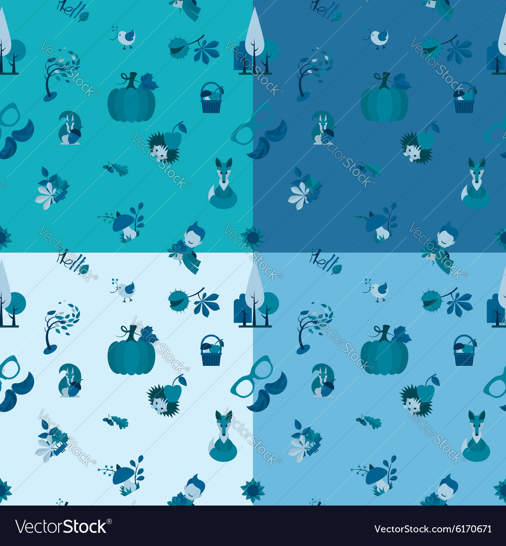 Autumn seamless pattern Royalty Free Vector Image