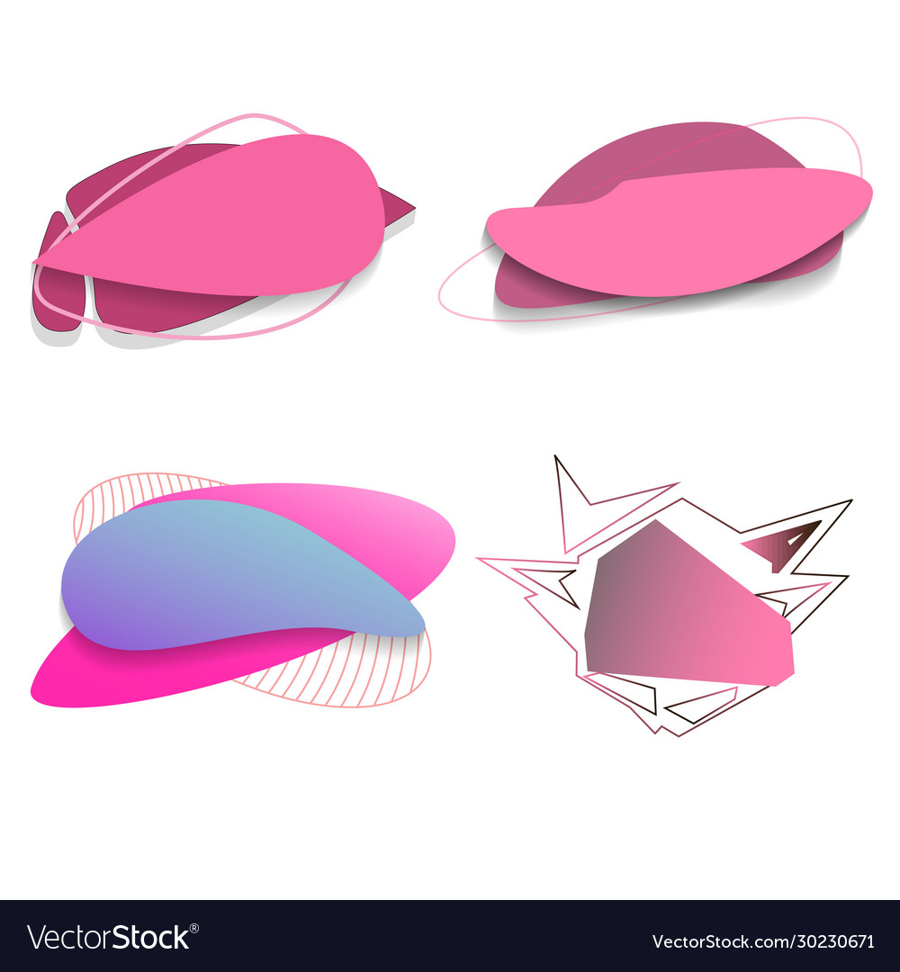 Dynamical colored forms and line Royalty Free Vector Image