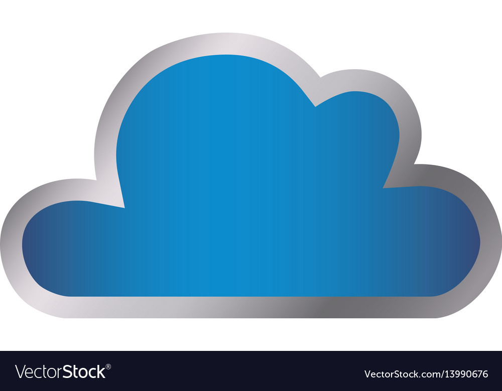 Cloud abstract draw Royalty Free Vector Image - VectorStock