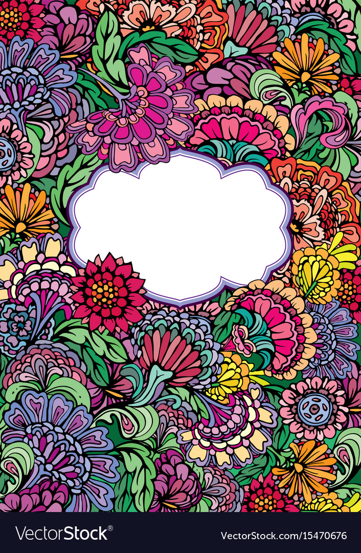 Colorful abstract decorative pattern with hand Vector Image