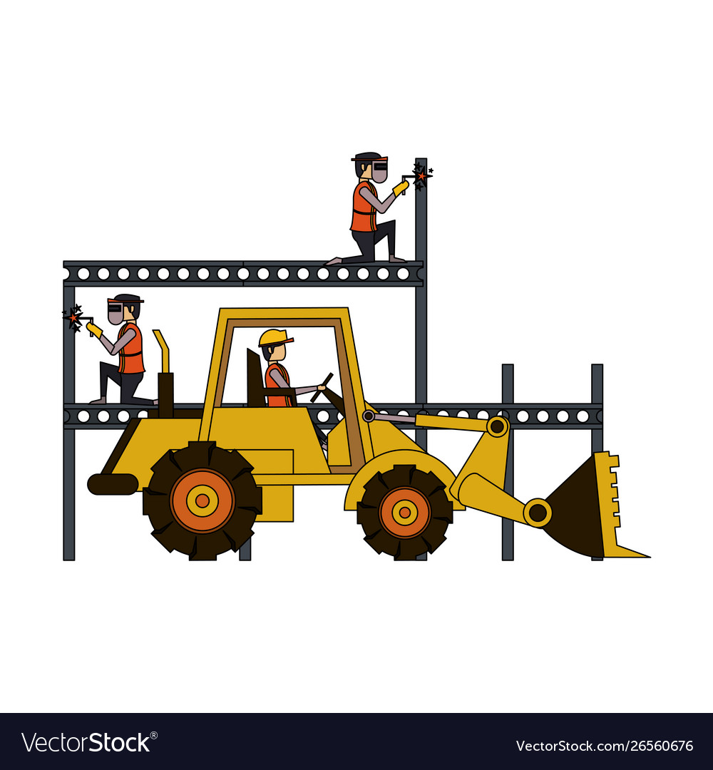 Construction architectural engineering work Vector Image